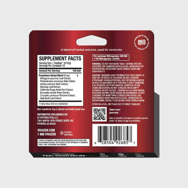 Fast Kaps 10pk 20mg each - 10 count box – Vivazen Direct